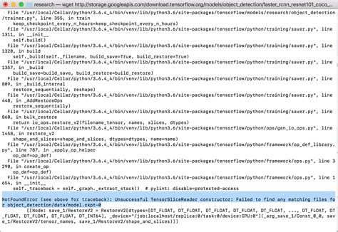 Outofrangeerror See Above For Traceback · Issue 4032 · Tensorflowmodels · Github