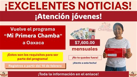 Vuelve el programa Mi Primera Chamba con los 7 600 00 a jóvenes del