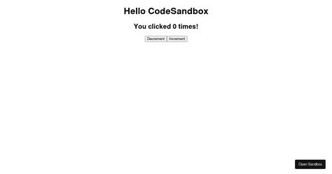 React Hooks Counter Demo Forked Codesandbox