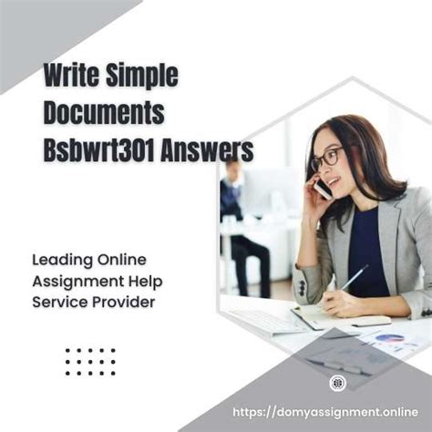 how to write simple documents bsbwrt301 answers
