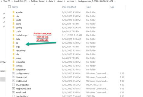 How Tableau Server Maintains The Folder Structure Within Tabsvc Services Folder