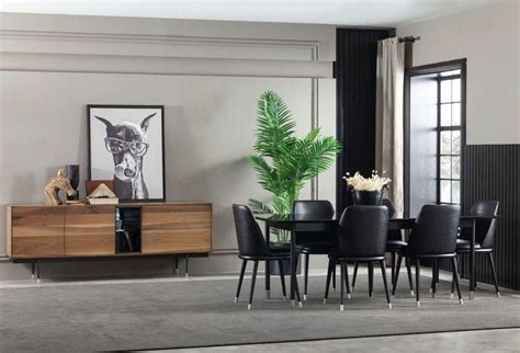 Jvmoebel Esszimmer Set 8 Teiliges Küchenset Mit Stühlen Moderner Stil