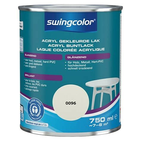 Swingcolor Buntlack Acryl Altweiss Glänzend 750 ml 7 m² wasserbasiert