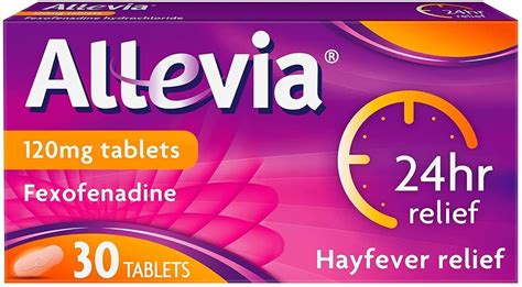 Allevia Hives Fexofenadine 180mg 15 Tablets