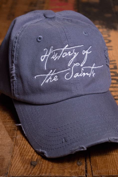 Blue Worn Hat History Of The Saints