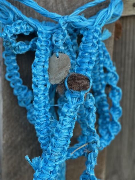 Blue Bailing Twine Art