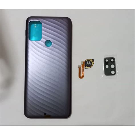 kit tampa traseira lente da câmera botão biometria para moto G e