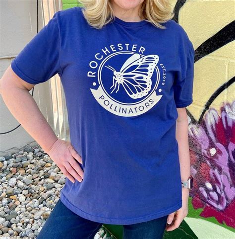 Rochester Pollinators Butterfly Shirt Save The Pollinators Etsy In