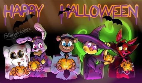 Happy Halloween By Fallingwaterx On Deviantart Fnaf Drawings Anime Fnaf Fnaf