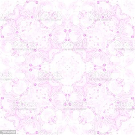 분홍색 완벽 한 패턴입니다 섬세 한 비누 거품을 호소 레이스 손으로 그려 섬유 장식 Kaleidosco 골동품에 대한 스톡 벡터
