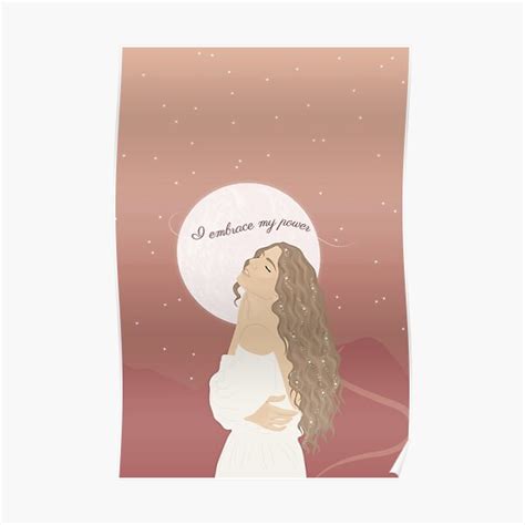 Women Empowerment Full Moon Celestial Goddess Poster For Sale By