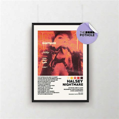 Halsey Halsey Posters Nightmare Poster Album Cover Poster