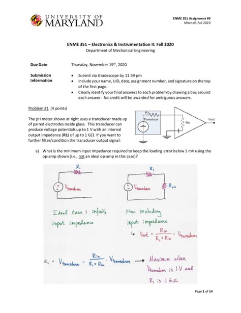 Enme 351 Assignment 9 Solutionpdf