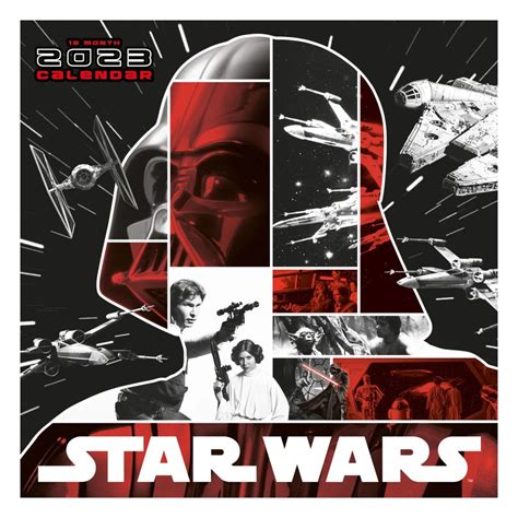 Ретро календар със сцени от Междузвездни войни 2023 Elephant Bookstore