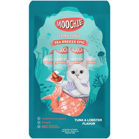 Moochie Pouch Fairy Puree Tuna And Lobster 75g Catsmart Singapore