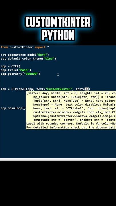 Програмирование на Python модуль Customtkinter Programming Python Youtube