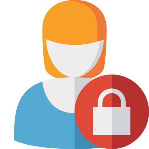 Account Female Lock Profile User Woman Icon Download On Iconfinder