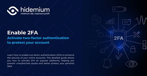 Enable 2fa Activate Two Factor Authentication To Protect Your Account Enable 2fa Activate Two Factor Authentication To Protect Your Account