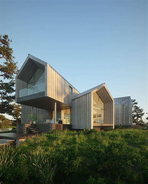 Dusk Rendering And Landscape In Modern Architecture