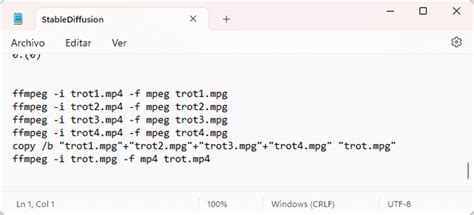 I Got This Ffmpeg Nice Metod For Fusing Small Videos In A Big One But In The Mp4 Mpeg Mp4