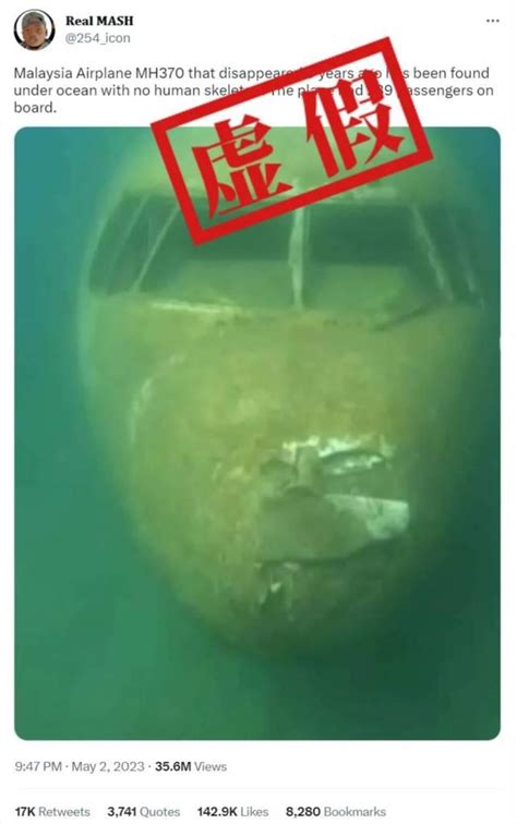 最新消息？马航mh370客机照片曝光？