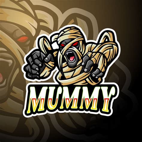 Mummy Mascot Esport Logo Design Stock Vector Illustration Of Dead
