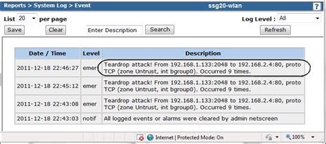 Is A Screenshot Showing The Event Log Contents In Juniper Networks Download Scientific Diagram
