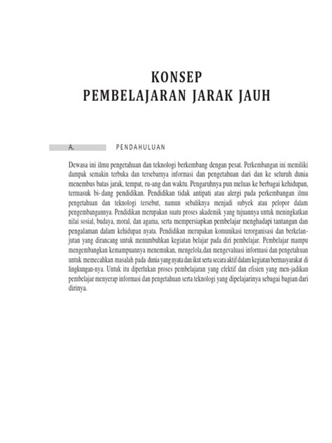 Pertemuan Ke 5 Materi Dan Tugas Konsep Pendidikan Jarak Jauh Pdf