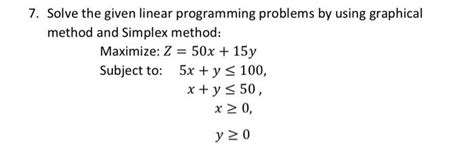 solved 7 solve the given linear programming problems by