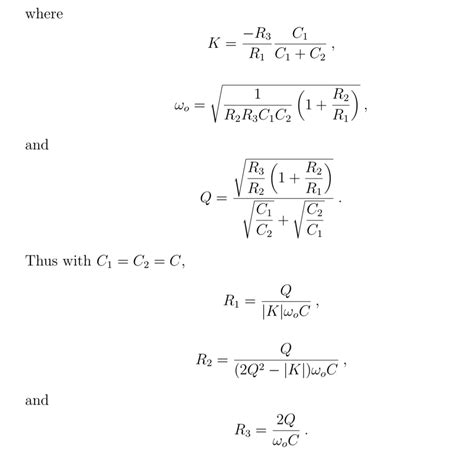 Solved In Out Figure 1 Rausch Bandpass Filter Part A For Chegg