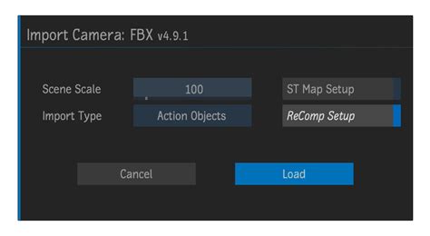 Import Camera — Flame Python Scripts