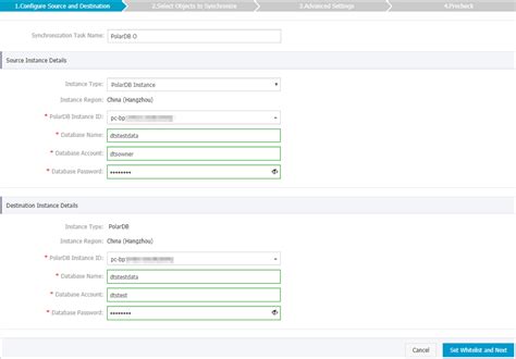 Configure One Way Data Synchronization Between PolarDB For Oracle