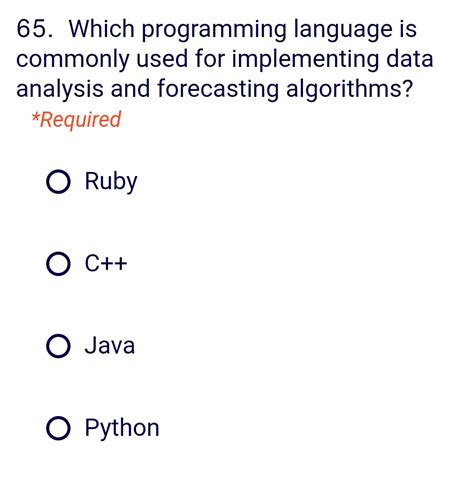 65 Which Programming Language Is Commonly StudyX