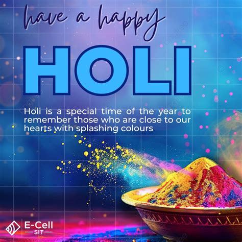 E Cell Sit On Linkedin Happyholi Festivalofcolors Holi Dhuleti