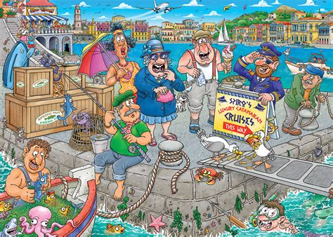 Wasgij Original 47 Boating Bedlam 1000 Piece Jigsaw Puzzle All Jigsaw