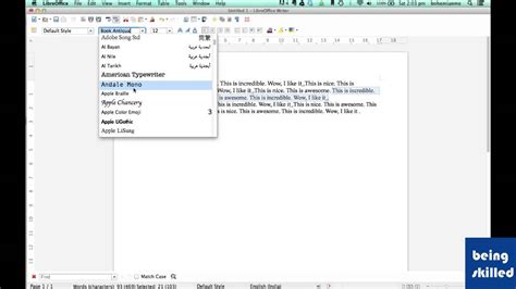 How To Change Font In LibreOffice YouTube