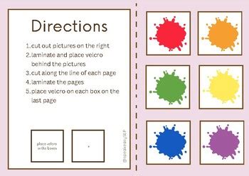 Colors Adapted Book By SpeakEasy SLP TPT