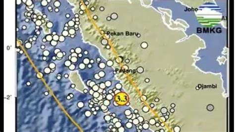Gempa Bumi Magnitudo 33 Getarkan Tenggara Pesisir Selatan Sumbar Info