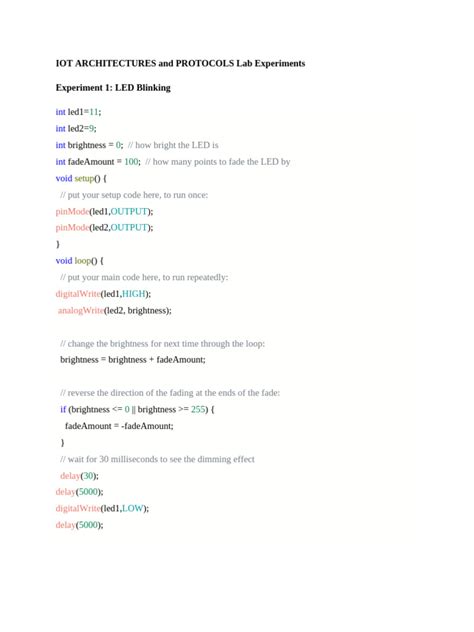 Iot Architectures And Protocols Lab Experiments 9 Pdf Fahrenheit Sensor