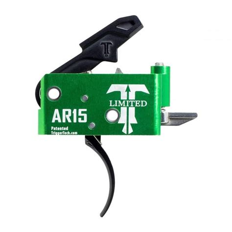 Triggertech Ar 15 Adaptable Trigger Green Housing Curved Black