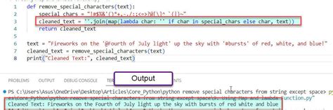 Remove Special Characters From A String In Python