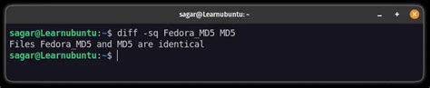 Perform A Checksum In The Ubuntu Command Line
