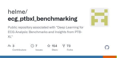 GitHub Helme Ecg Ptbxl Benchmarking Public Repository Associated With Deep Learning For ECG