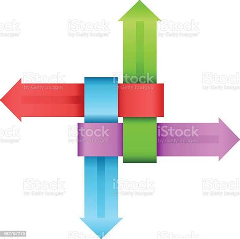 4 방향 화살표를 개념에 대한 스톡 벡터 아트 및 기타 이미지 개념 개념과 주제 계획 Istock