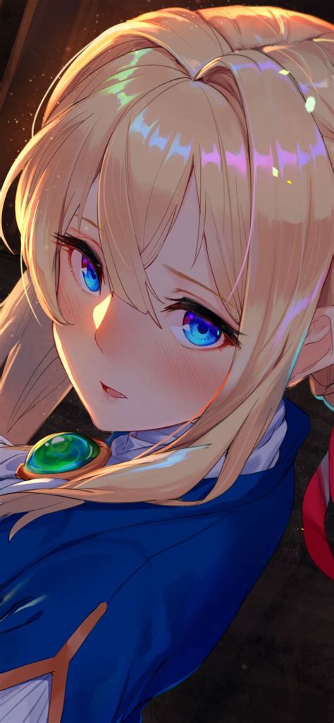 Sad Anime Girl With Blonde Hair And Blue Eyes