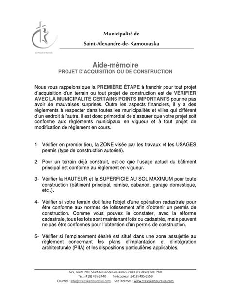 Aide Memoire Construction Pdf