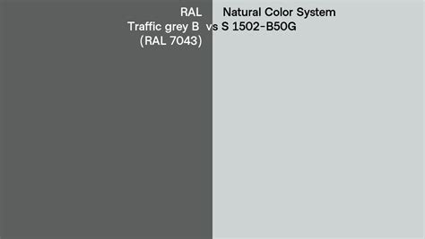 Ral Traffic Grey B Ral 7043 Vs Natural Color System S 1502 B50g Side