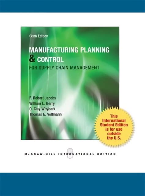 Manufacturing Planning And Control For Supply Chain Management 6th