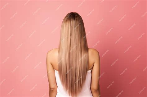 Premium Photo Beautiful Straight Hair Hair Style
