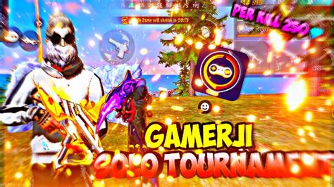 Solo Tournament On Gamerji Per Kill 250 💎 Youtube